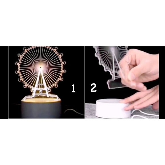 Other | Ferris Wheel 3d Led Lamp Creative Night Lights Table Lamp For ...